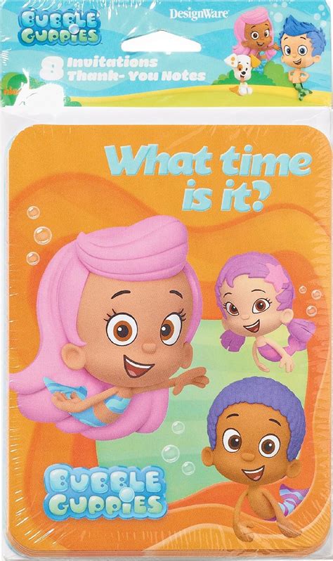 Bubble Guppies Invitations And Thank You Combo Discount Pool And Party