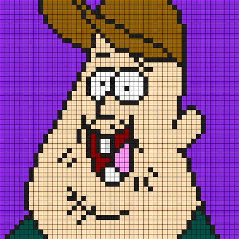 Soos Ramirez From Gravity Falls Square Pixel Art Grid Pixel Art