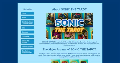 Sonic The Tarot