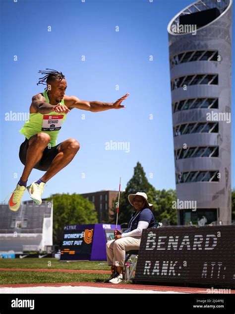 Chris Benard Takes Flight In His Third Attempt In The Triple Jump At