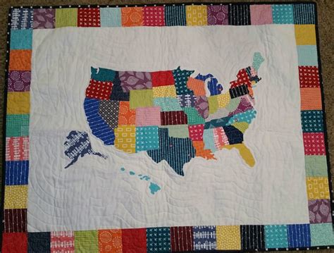 Diy Us Map Quilt Tutorial Easy Appliqué Quilt Project