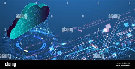 Cloud Computing Concept Abstract Connection Technology Background Hand Drawn Vector Stock