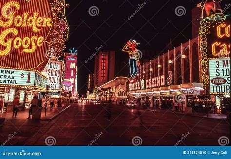 Vintage Image Of Old Las Vegas Nevada Editorial Image Image Of 1970s