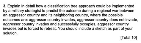 Solved 3 Explain In Detail How A Classification Tree