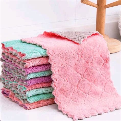 Jual Kain Lap Bahan Microfiber Anti Minyak Kain Lap Meja Kain Lap