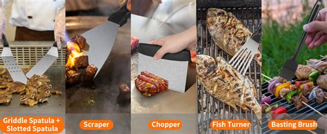 Griddle Accessories Kit139pcs Stainless Steel Flat Top