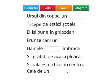 Cuvinte Cu Litera K Missing Word