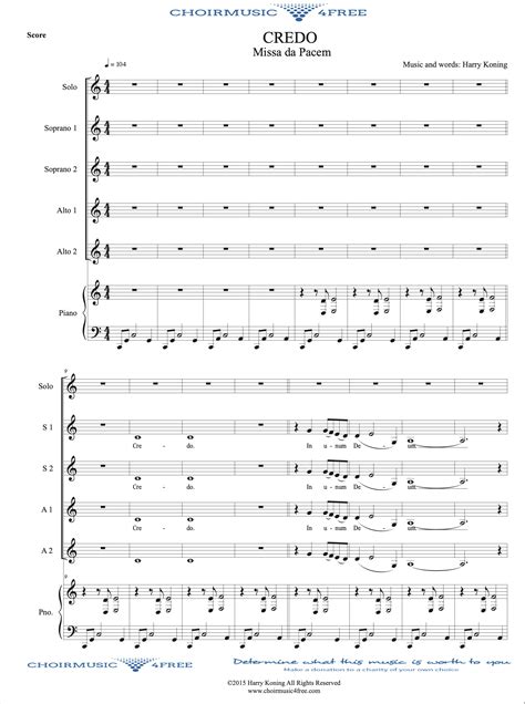 Credo Choirmusic4free