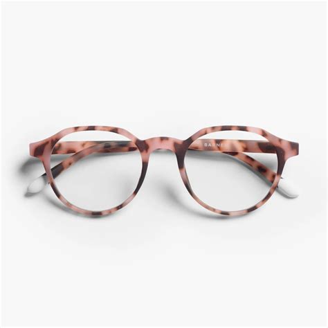Chamberi Pink Tortoise Blue Light Reading Glasses Unisex Barner