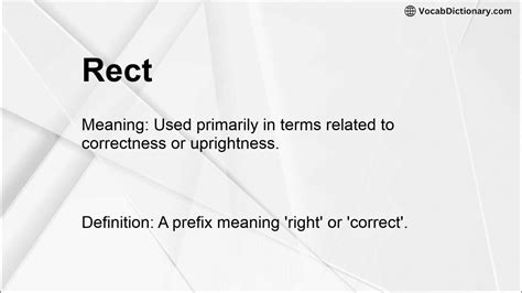 Rect Meaning Youtube