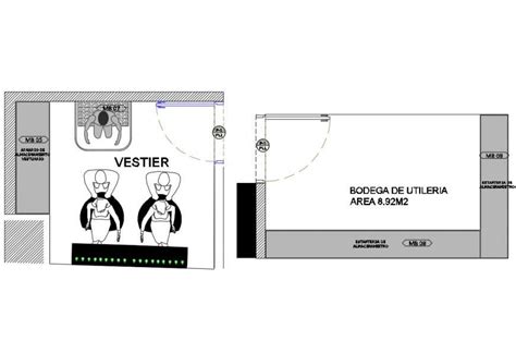 Detail Plan Of Hair Saloon Building 2d View Cad Block Autocad File Cadbull