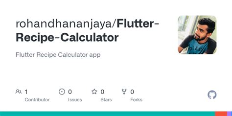 Github Rohandhananjaya Flutter Recipe Calculator Flutter Recipe Calculator App
