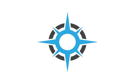 Modern Compass Logo Vector Illustration Design V7
