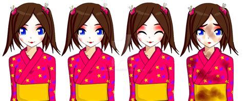 Kimono Princess Sprite Sheet By Animagic4u On Deviantart