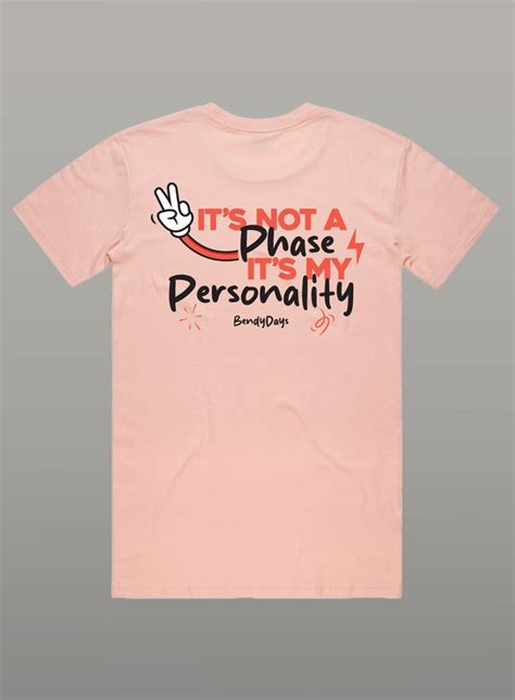 Its My Personality Tee Bendydays Bold Tees And Zero Boring Vibes