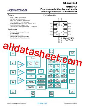 SLG VTR Datasheet PDF Renesas Technology Corp SLG VTR Datasheet PDF Renesas Technology Corp