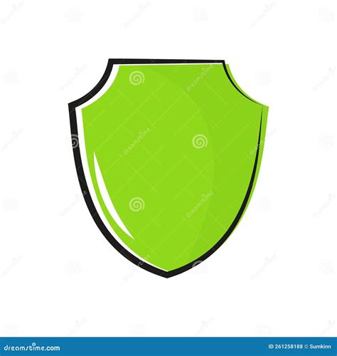 Vector Icon Of The Shield Stock Vector Illustration Of Security
