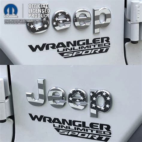Jeep American Flag Decal Emblem Decal Wrangler Jk Tj Jl Gladiator