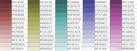 html颜色值详解：rgb与十六进制表示 csdn博客
