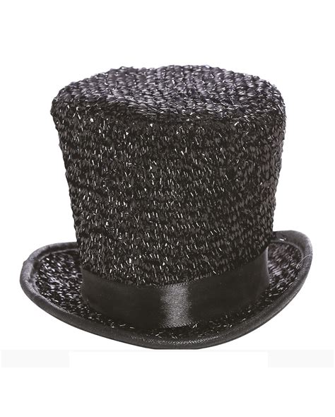 Shiny Black Mini Top Hat ★ Horror