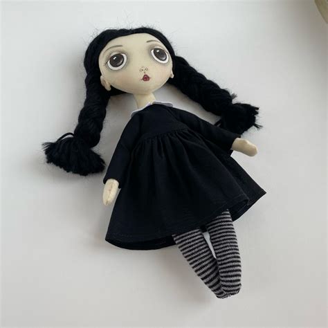 Кукла текстильная Wednesday Addams, Венсдей Аддамс в интернет-магазине ...