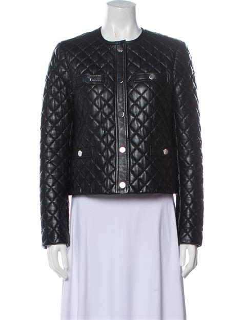 Maje Lamb Leather Evening Jacket Black Jackets Clothing W2m126720