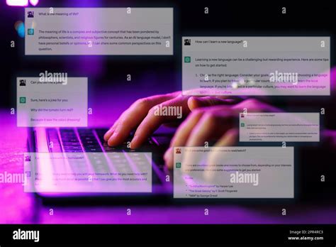 Chatgpt Chat Window Chatgpt App On Screen Hologram From Laptop