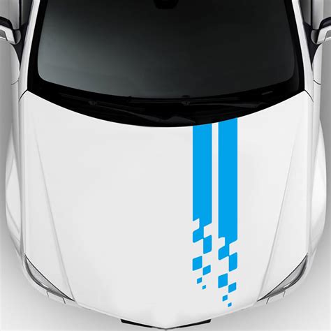 Custom Hood Wraps For Cars Hood Stripe Auto Graphic Decal Vinyl Car