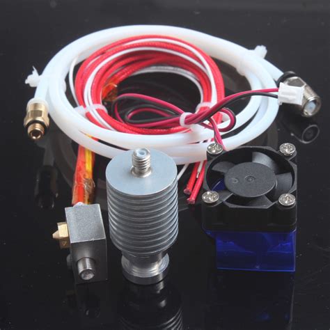 3d Printer V6 Hot End Kit 1 75 0 4mm Nozzle Metallic Yoibo
