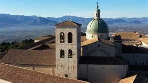 Abadia De Montecassino Na Itália Vistas Panorâmicas Da História