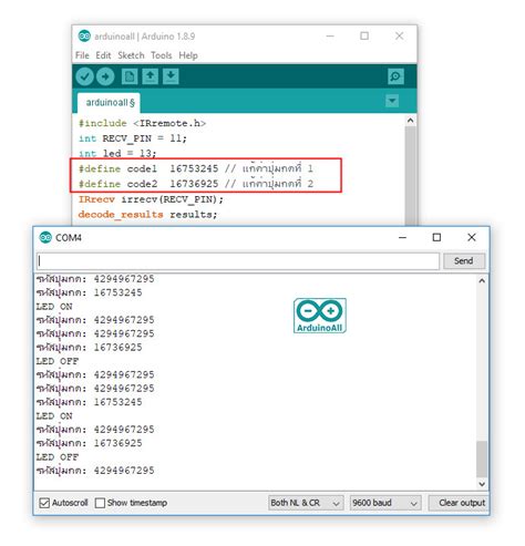 41 Arduino สอนใช้งาน Arduino Ir Remote ควบคุมเปิดปิดไฟ Led ผ่านรีโมท Arduinoall ขาย Arduino