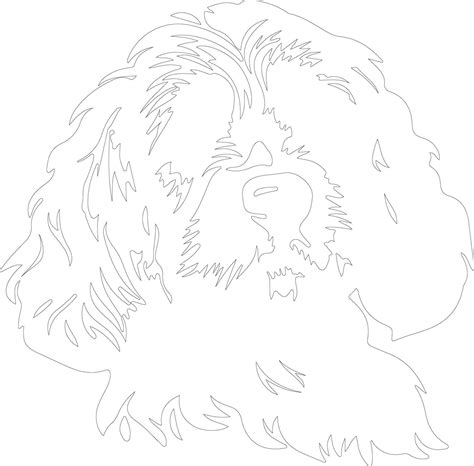 Cockapoo Outline Silhouette 38488868 Vector Art At Vecteezy
