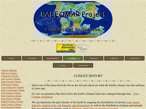 Paleomap Climate History Website For 9th 10th Grade Lesson Planet