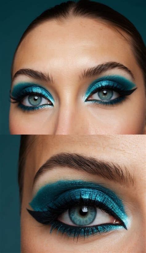 21 Teal Blue Eye Makeup Ideas Dazzling Ocean Inspired Looks That Make