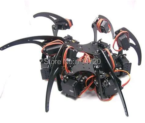 hexapod robot kit with 18 mg995 servo motor and 32 servo controller in