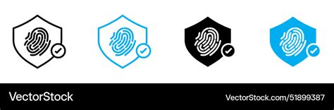 Biometric Authentication Icon Ideal For Digital Vector Image