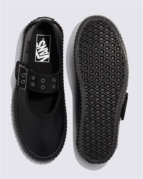 Mary Jane Creeper Shoe In Grunge Core Black Vans