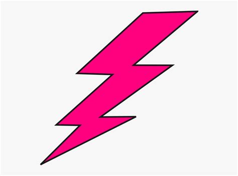Pink Lightning Bolt Drawings