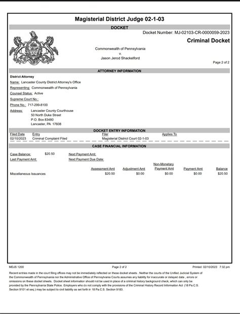 Columbia Spy Docket Sheet Jason Jerod Shackelford
