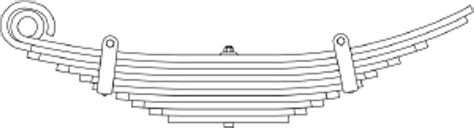 50 267 Hendrickson Rear Leaf Spring Sadler Power Train Inc