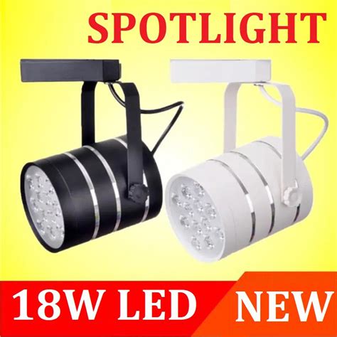 Jual LAMPU SOROT SPOTLIGHT TRACK Rell TrackLight Spot Fitting Model Tabung 3W 7W 12W 18W FITING