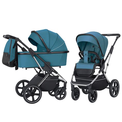 Коляска универсальная 2 в 1, CARRELLO Aurora CRL-6505 2in1 Ocean Blue ...