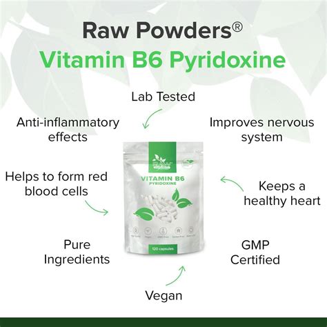 Vitamin B6 100mg Capsules Pyridoxine For Enhanced Health And Wellbeing