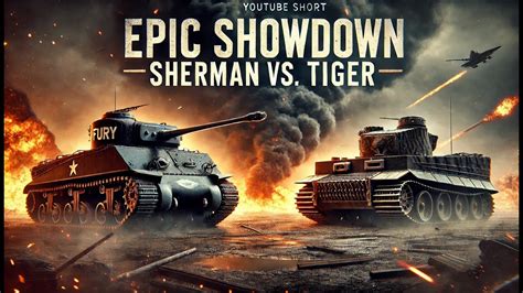 Epic Showdown Sherman Vs Tiger In Fury English History Wartanks