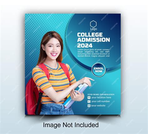 Premium Vector Education Social Media Poster Design Template
