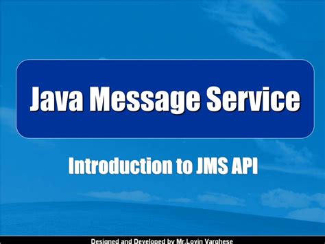 ppt java message service powerpoint presentation free download id