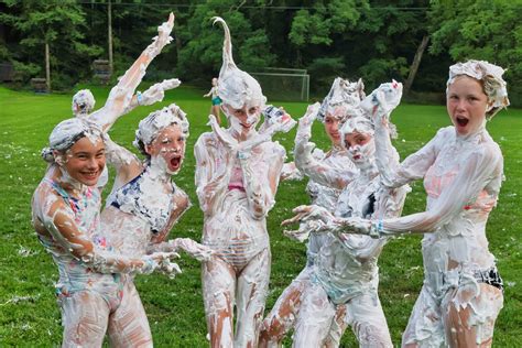 Foamy Glee Shaving Cream Fight Rockbrook Camp