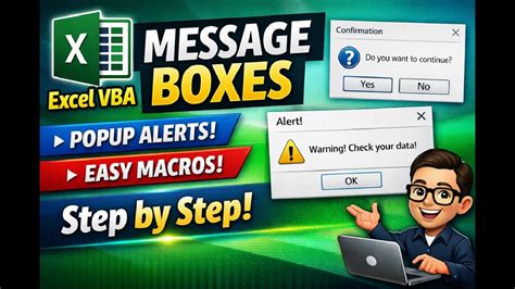 Excel Vba Message Box Tutorial — Create Popup Alerts And Dialogs