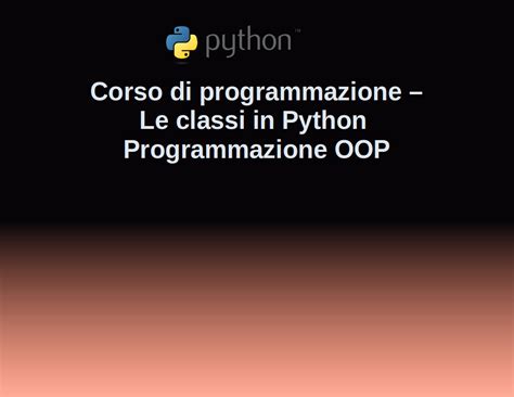 Programmaizone Ad Oggetti In Python 3 Archivi Blog Di