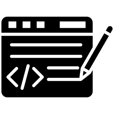 Premium Vector Edit Code Vector Illustration Style